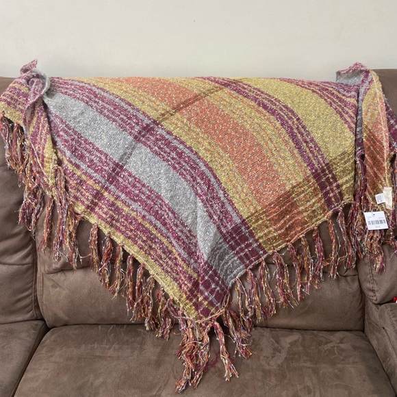 Altar'd State | Accessories | Altard State Plaid Fringe Shawl Spice ...